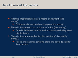 Lecture 2 - Financial System | PDF