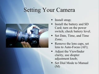 Session 2 Camera Care (Photography Class) | PDF