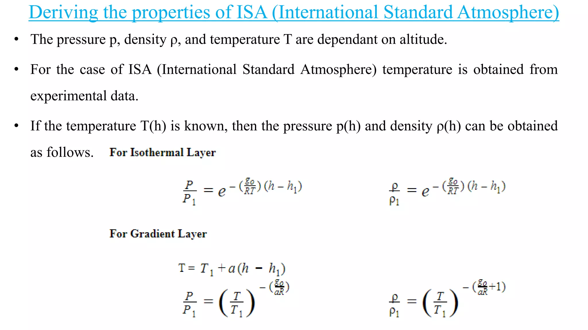 Atmosphere: Properties and Standard Atmosphere | Flight Mechanics ...