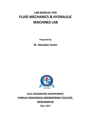 fluidmechanics and hydraulics lan manual | PDF