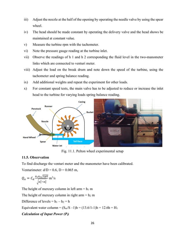 fluidmechanics and hydraulics lan manual | PDF