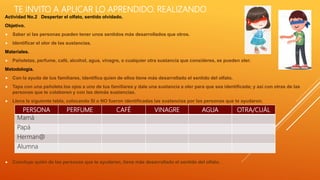 Presentacion sentido del_olfato_final | PPTX