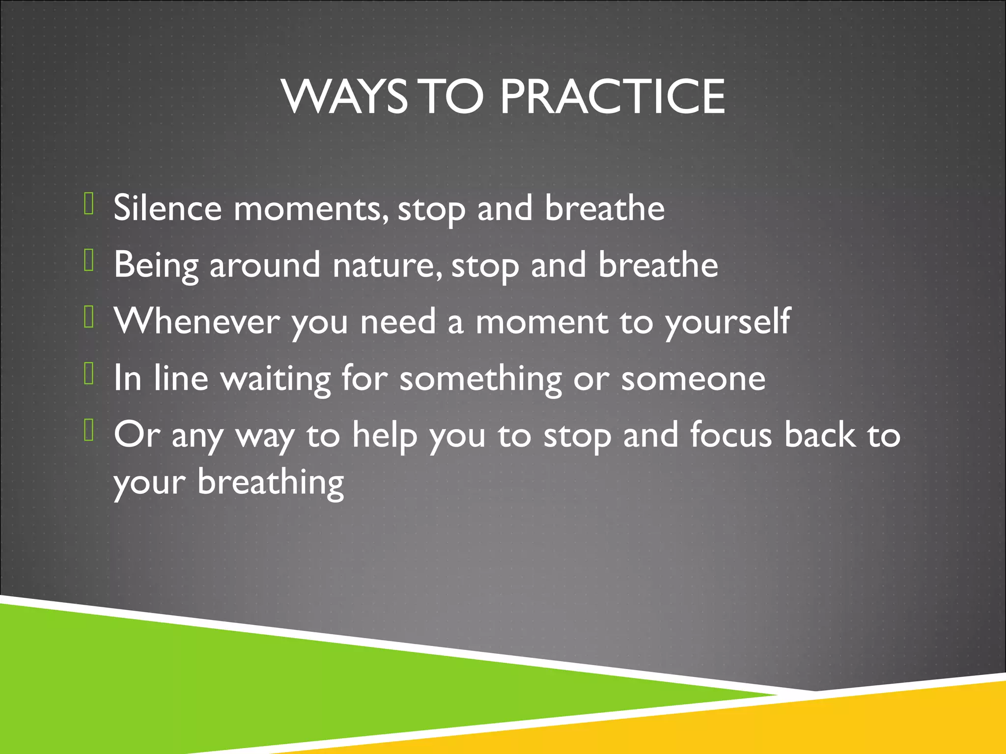 Focus on your breathing | PPT
