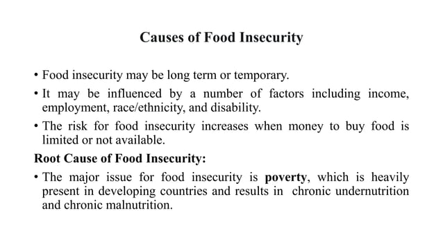 What is Food Insecurity and its effects.pptx