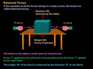 force and laws of motion class 9 | PPT