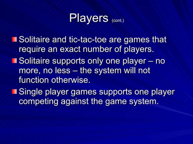 Formal Game Elements - Players | PPT