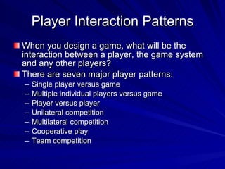 Formal Game Elements - Players | PPT