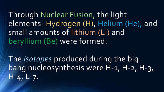 Formation of Light and Heavy Elements | PPTX | Chemistry | Science