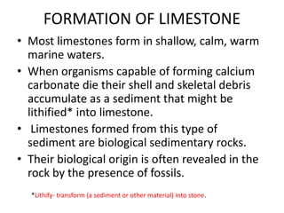 2 formation of limestone | PPTX