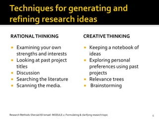2 formulating & clarifying research topic2 | PDF