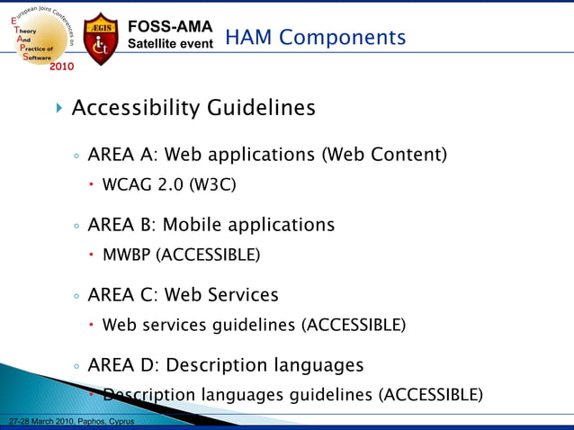 2 Harmonisation of Accessibility Components in the Context of “ACCESSIBLE” Project | PPT | Web ...