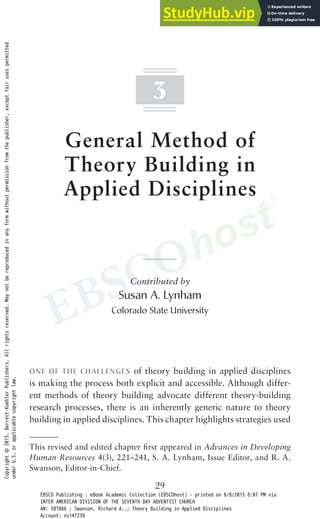 2 Foundations And Definitions Of Theory Building | PDF