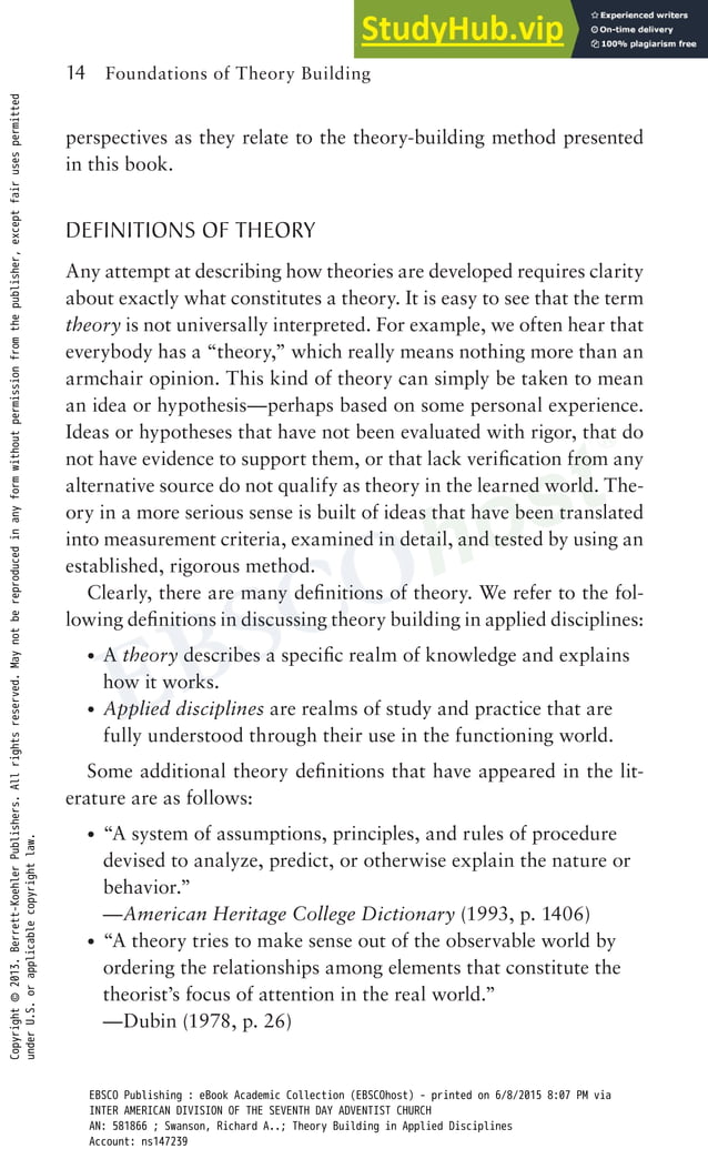 2 Foundations And Definitions Of Theory Building | PDF