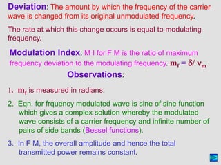 concept of (FM) Frequency modulation class 12th full ppt | PPT