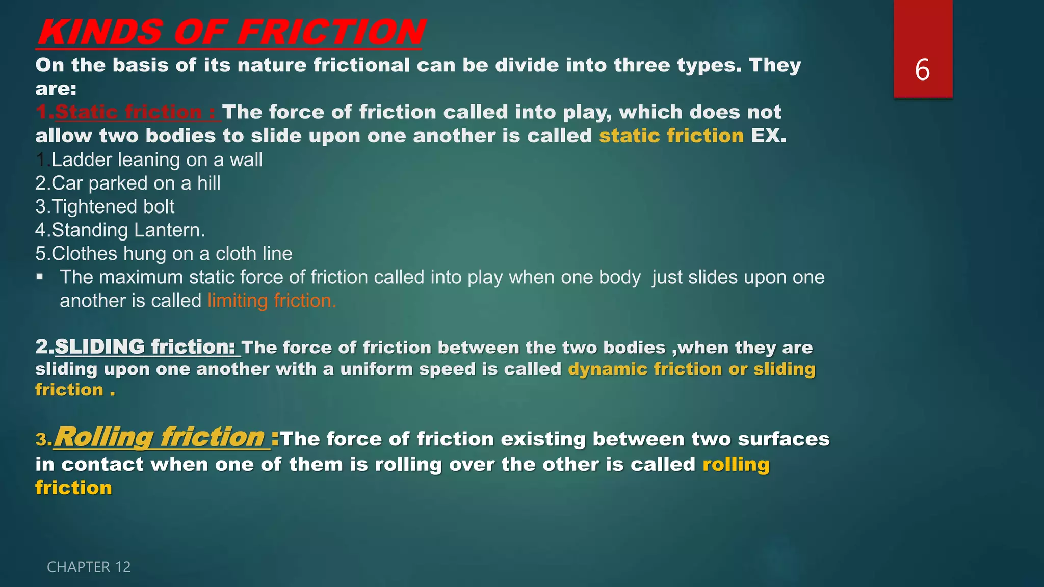 chapter 12 class8 friction | PPSX