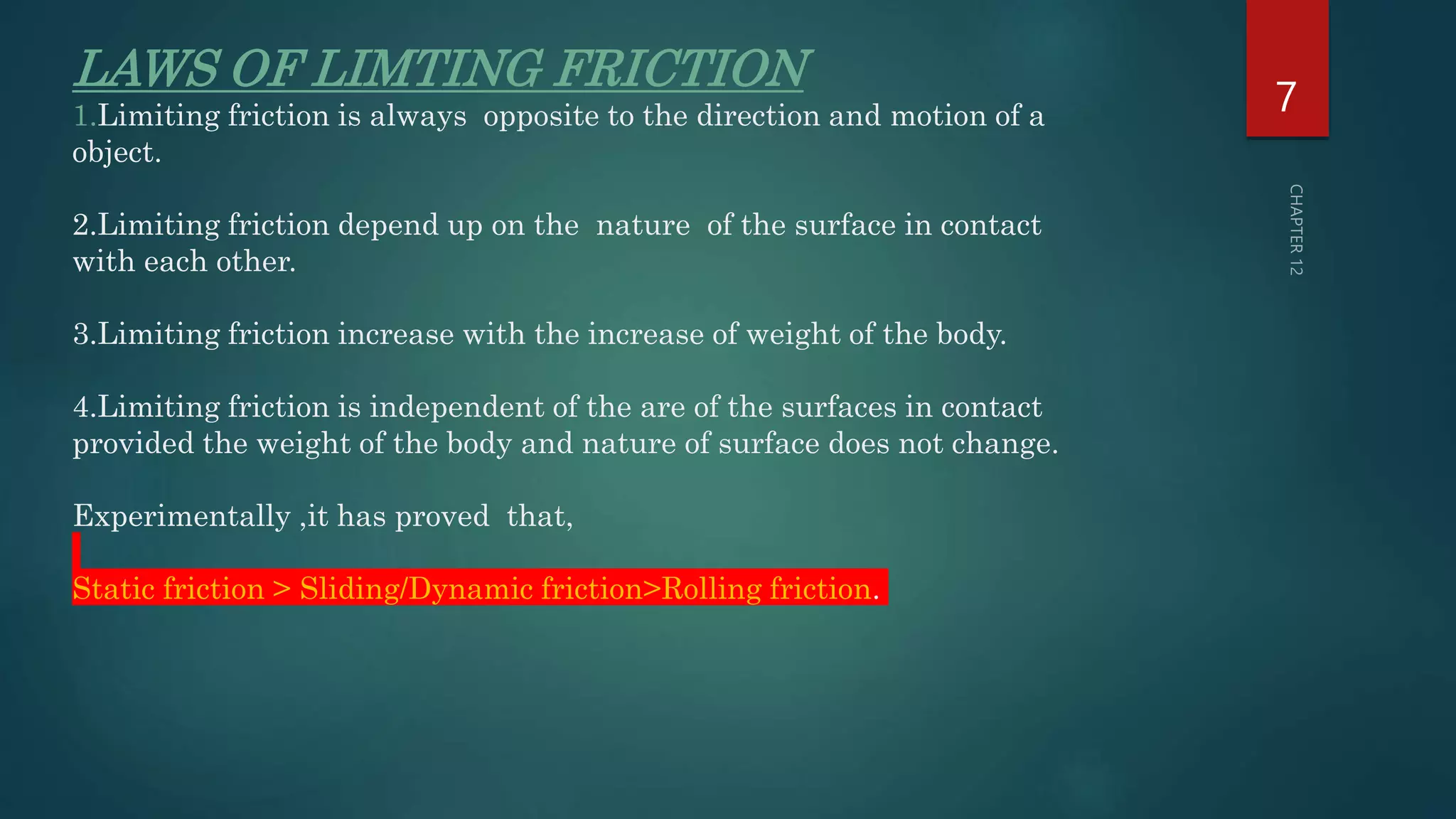 chapter 12 class8 friction | PPSX