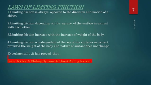 chapter 12 class8 friction | PPSX