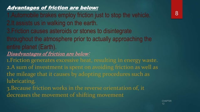 chapter 12 class8 friction | PPSX