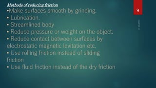 chapter 12 class8 friction | PPSX