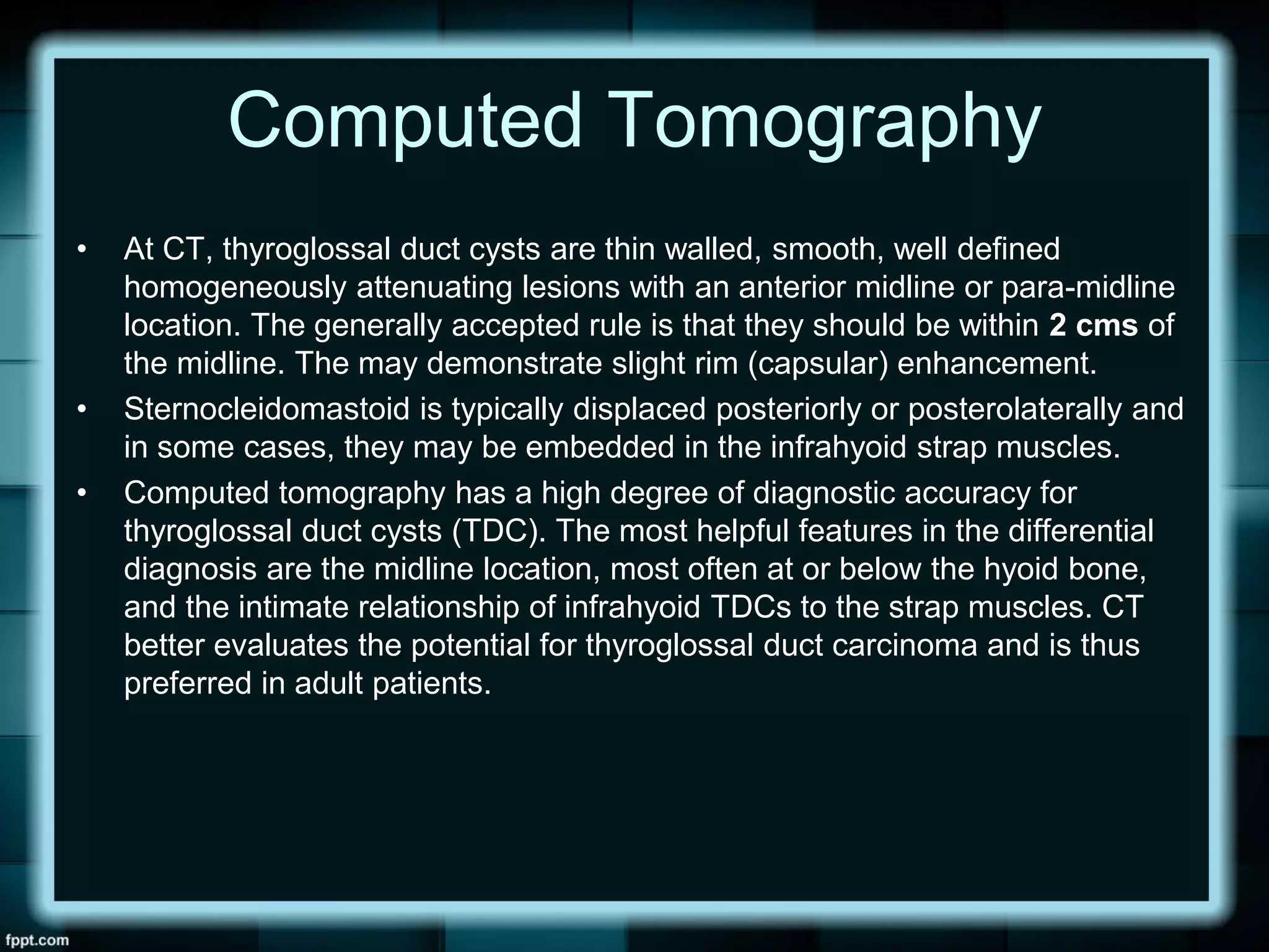 Case of the week : Thyroglossal cyst | PDF