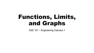 Functions and Limits | PPTX