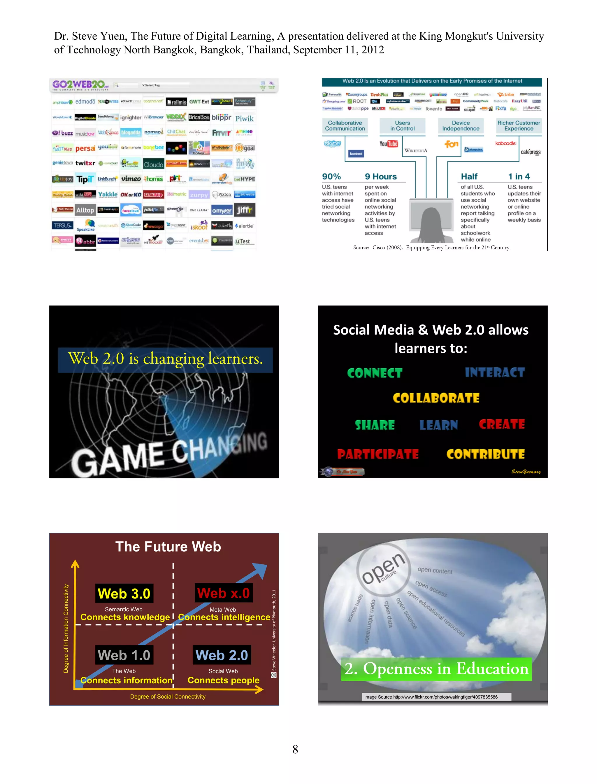 The Future of Digital Learning, A presentation delivered | PDF
