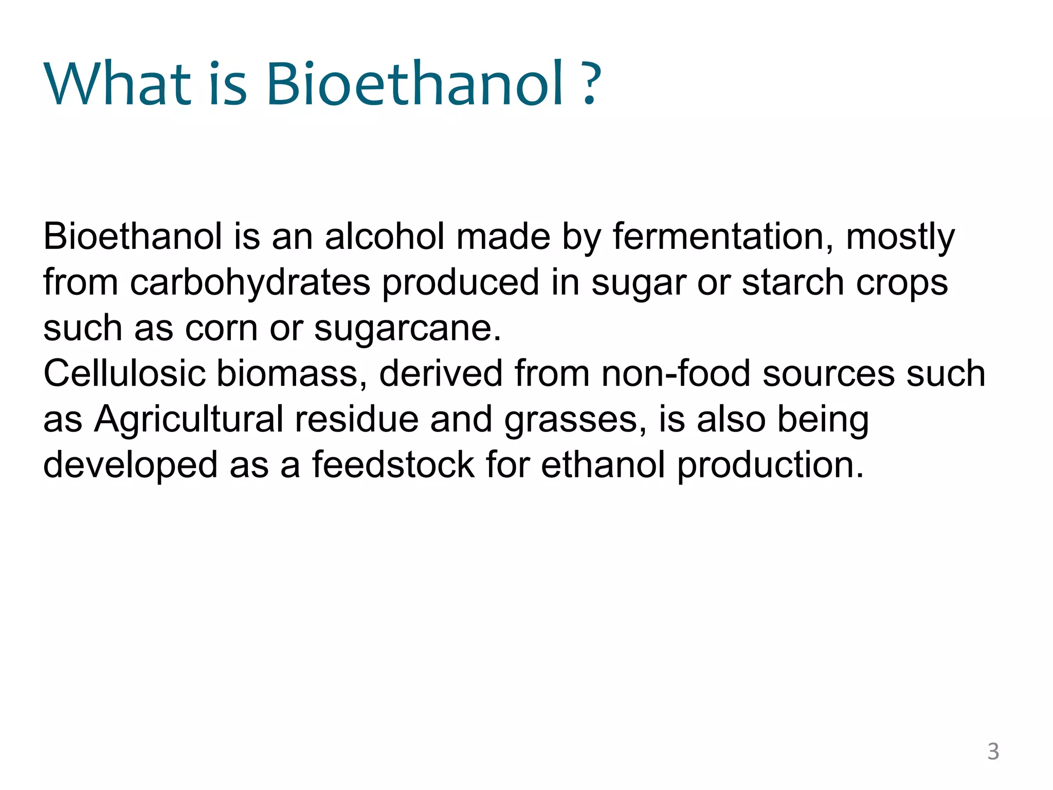 Bio-Ethanol | PPTX