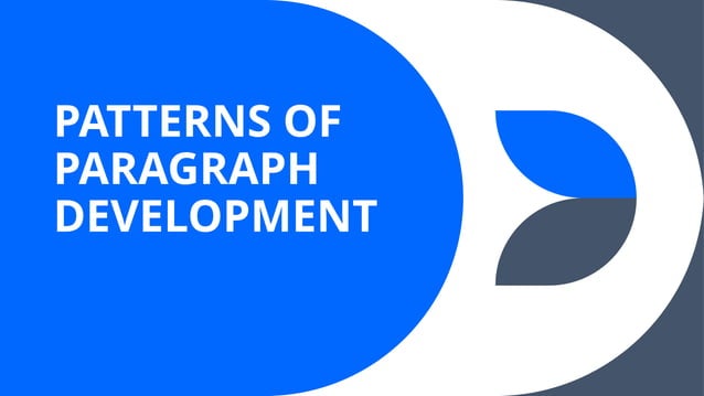 Patterns of paragraph development: definition | PPT