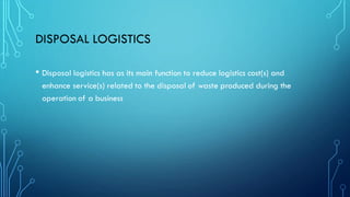Principles of logistics_information | PDF