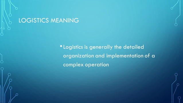 Principles of logistics_information | PDF