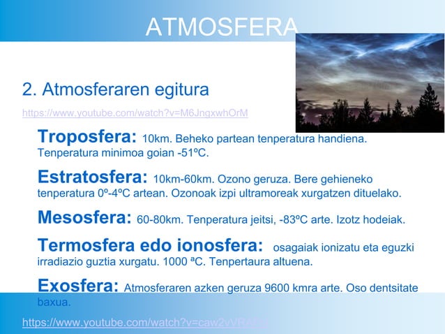 2 gaia atmosfera eta hidrosfera | PPT