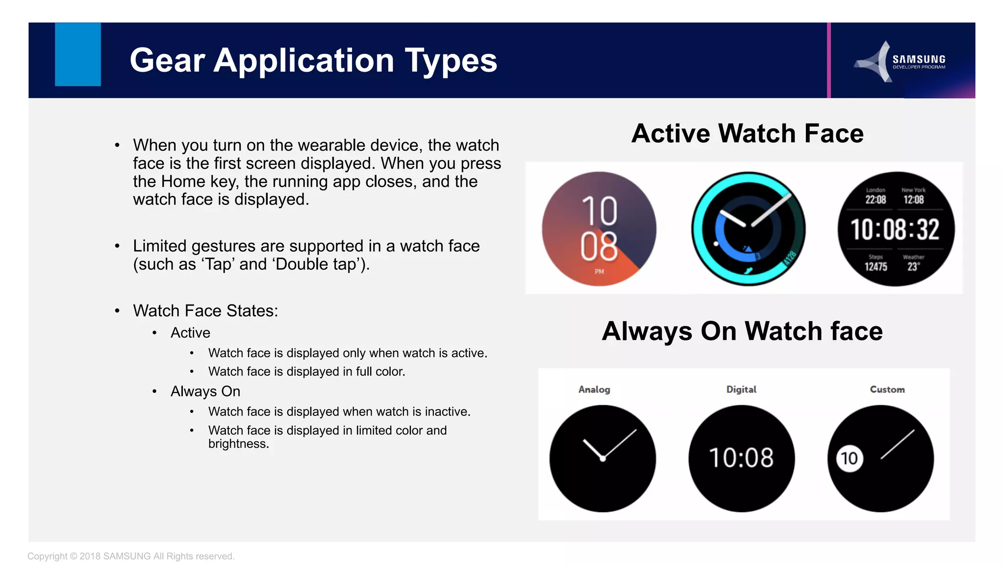 Samsung Gear and Gear Watch Designer Overview | PPT