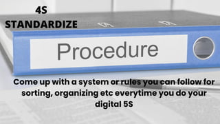 Digital 5S - How to 5S your computer! | PDF
