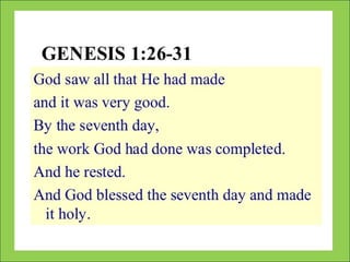 2 genesis in reverse | PPT