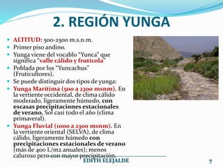 LAS 8 REGIONES NATURALES 1 | PPTX