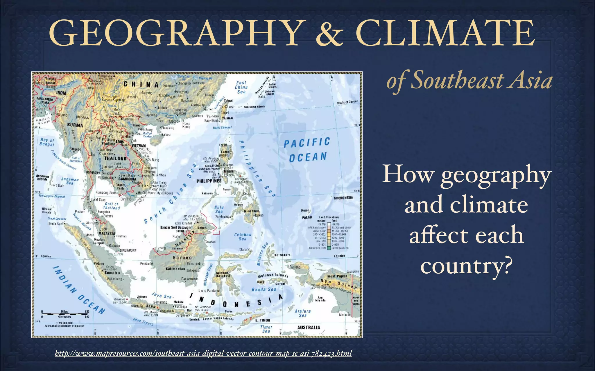 Geography and Climate of Southeast Asia | PDF