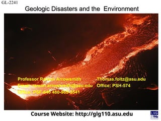 GeologicDisaster and the environment.ppt