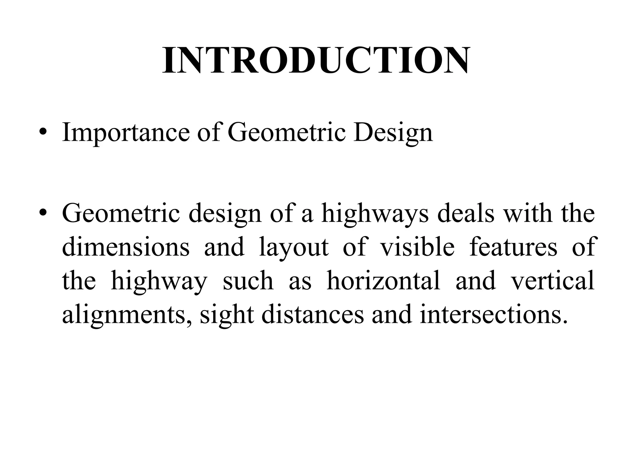 Geometric Design of highway | PPTX