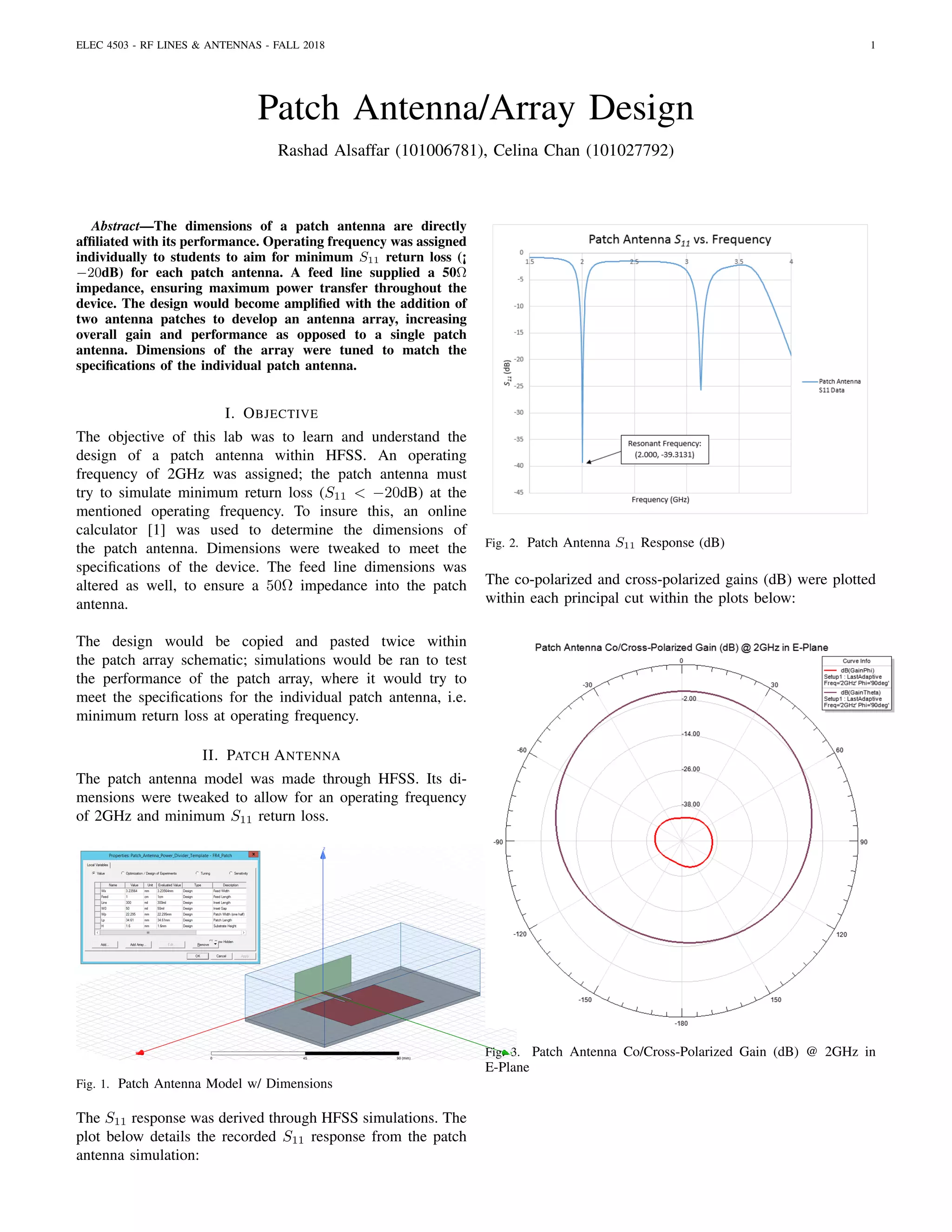 2 GHz Patch Antenna/Array Design | PDF