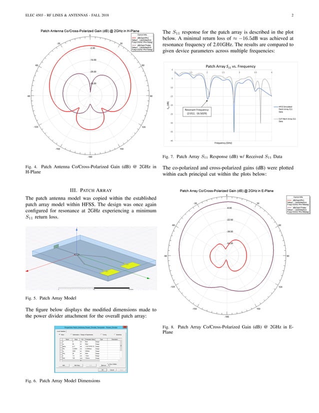 2 GHz Patch Antenna/Array Design | PDF