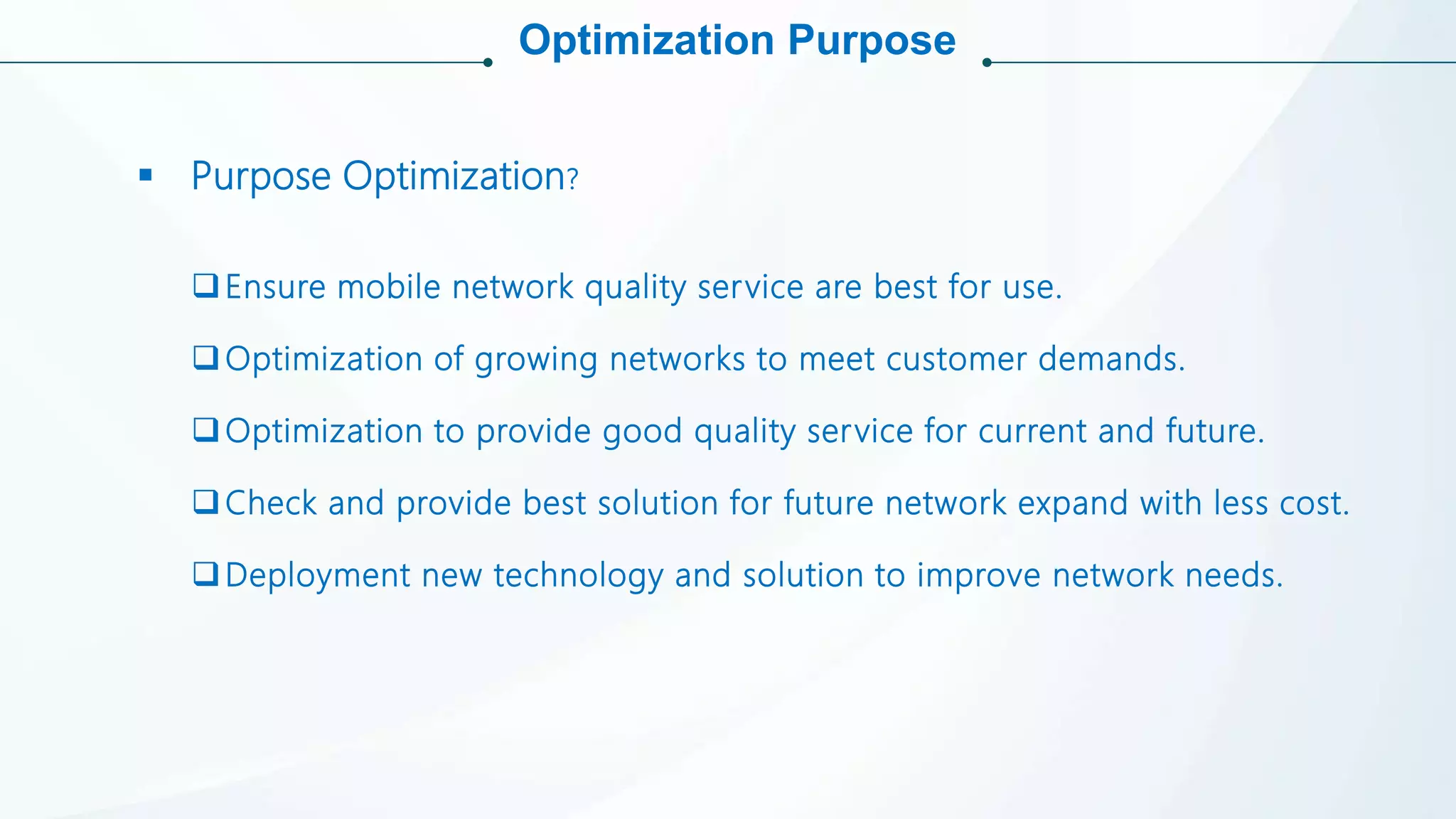 2g Network Optimization Pptx Computer Networking Computing