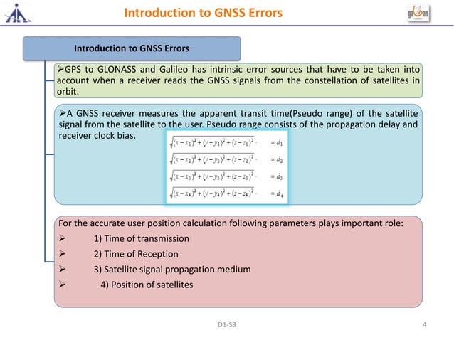 2 Gnss Errorsits Sources And Mitigation Techniques Pptx Computer Networking Computing