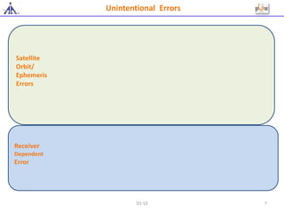 #2 gnss errors,its sources & mitigation techniques | PPTX