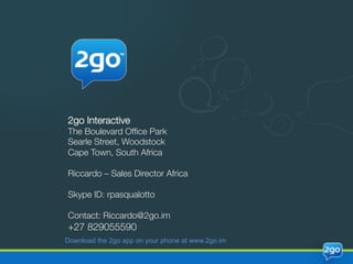 2go Advertising 2014 - March | PPT