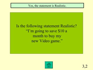 goal setting jeopardy | PPT