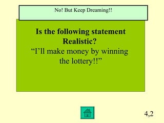 goal setting jeopardy | PPT