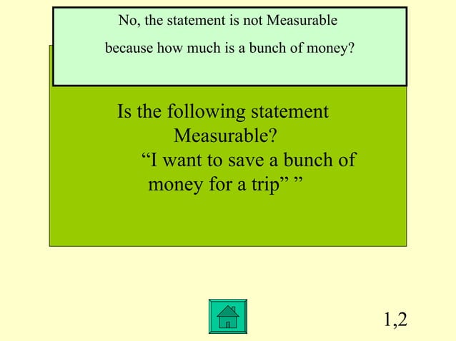 goal setting jeopardy | PPT
