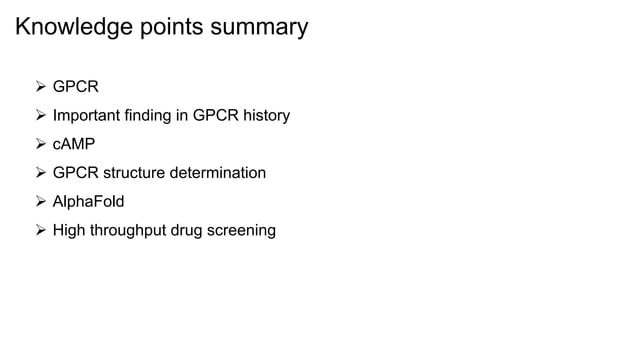2 GPCR overview.pdfunderstanding of the the role of G coupled receptors ...