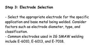 2G PRESENTATION IN SMAW AND THE ROOT PASS | PPTX