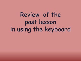 # 2 gr.1 special keyboard keys | PPTX